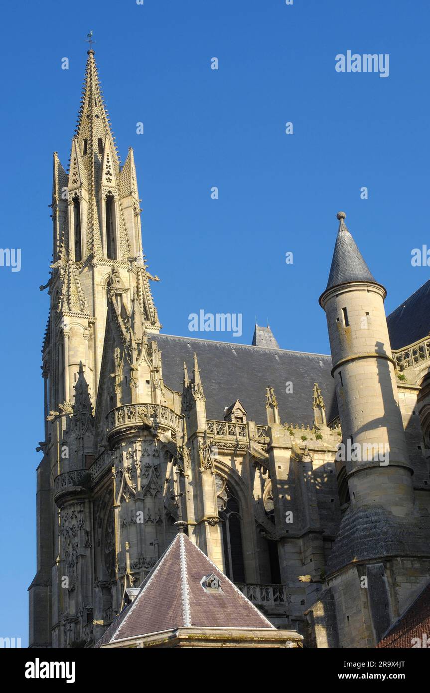 Senlis Cathedral, Cathedrale Notre-Dame de, Senlis, Oise, Picardy ...