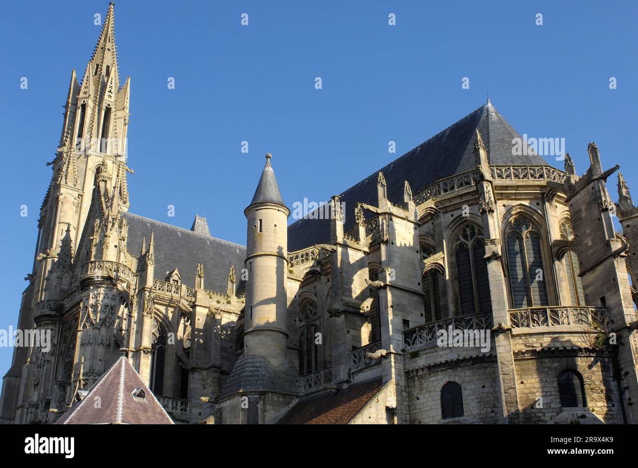 Senlis Cathedral, Cathedrale Notre-Dame de, Senlis, Oise, Picardy ...