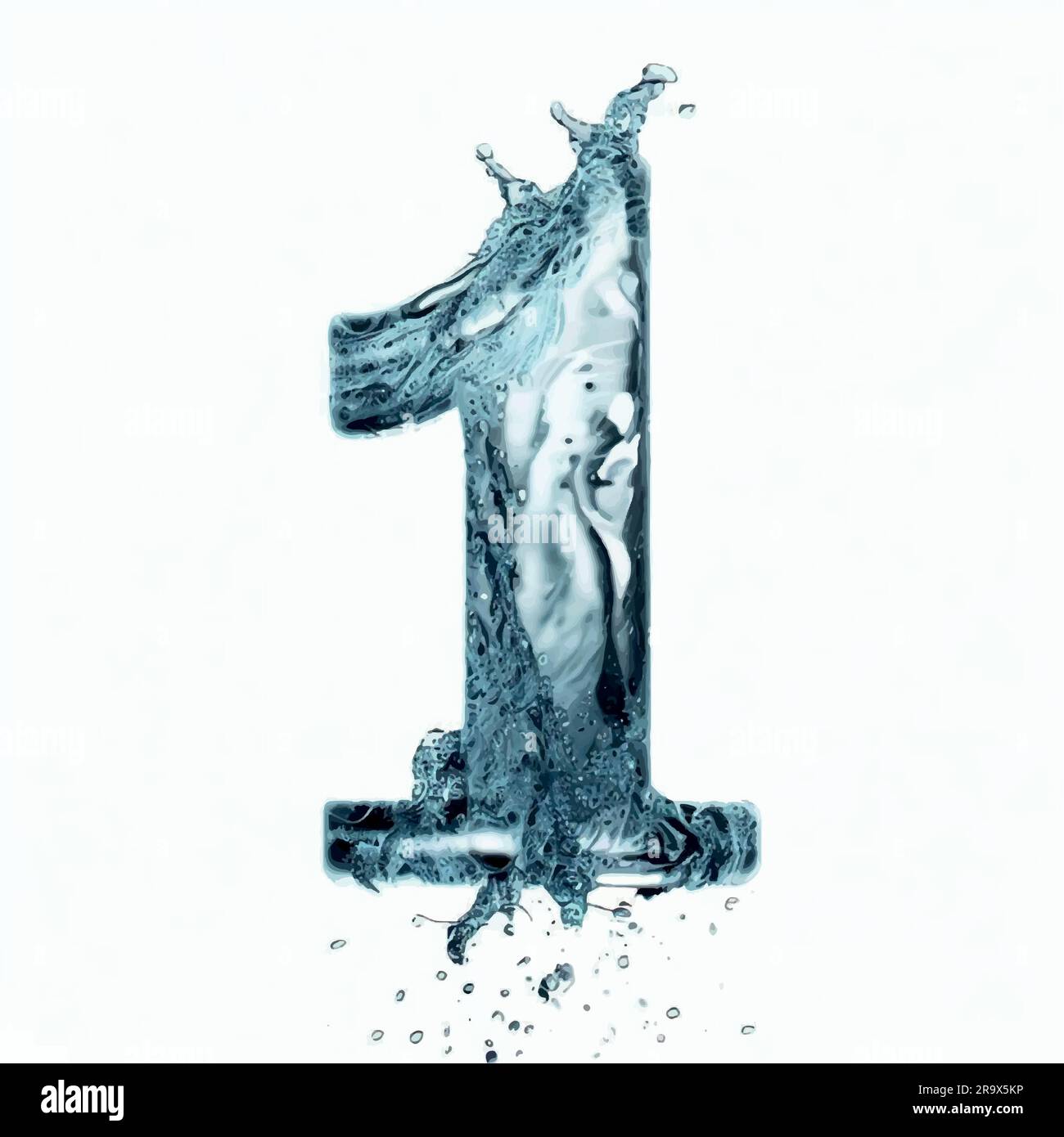 Letter one Stock Vector Images - Alamy