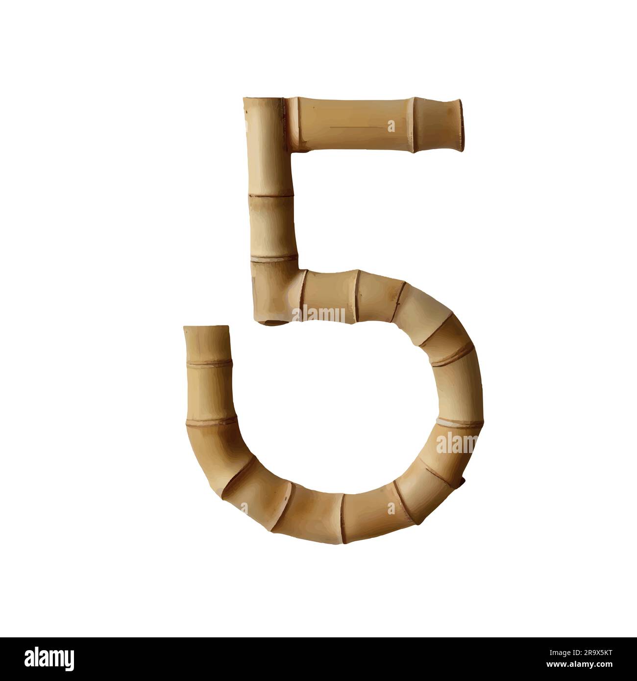 Five bamboo Stock Vector Images - Alamy