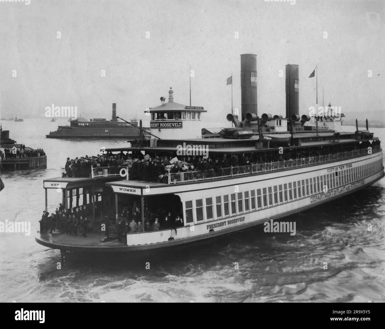 The President Roosevelt named ferry for the City of New York ...