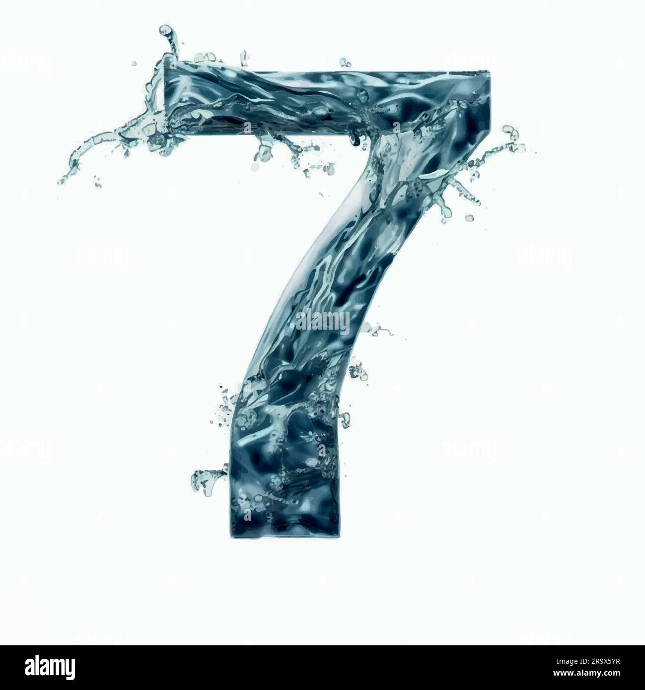 Number seven 7 Stock Vector Images - Alamy