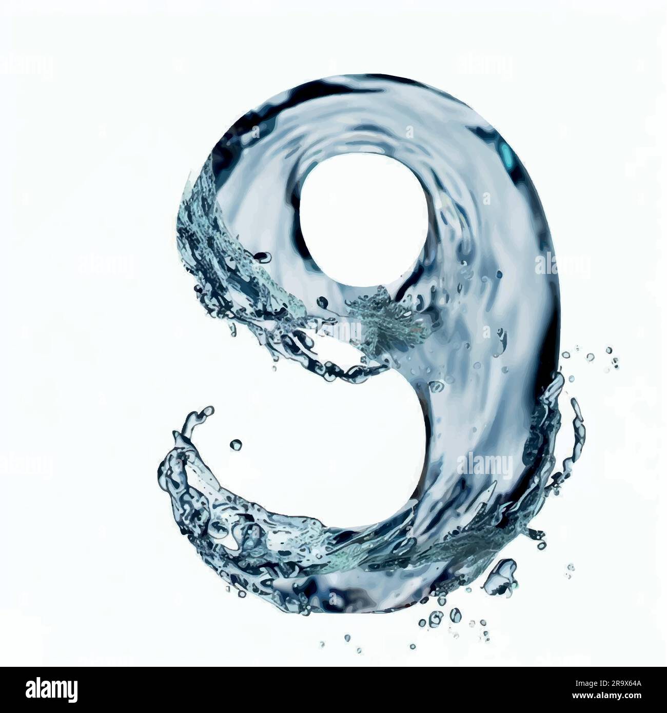 Flowing water effect Stock Vector Images - Alamy