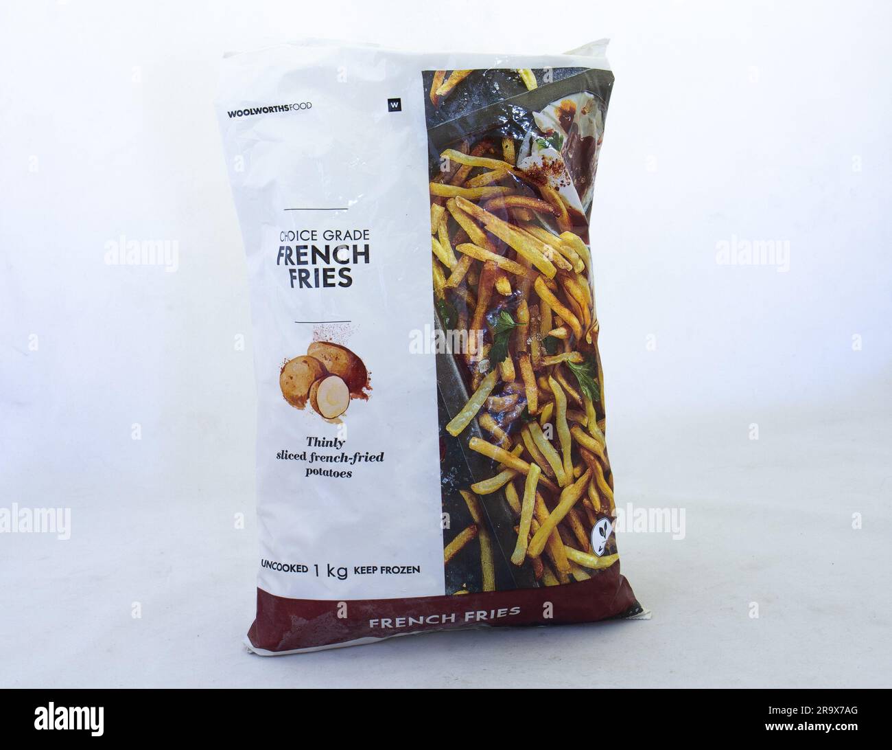 Johannesburg, South Africa - French fries from Woolworths Food isolated ...