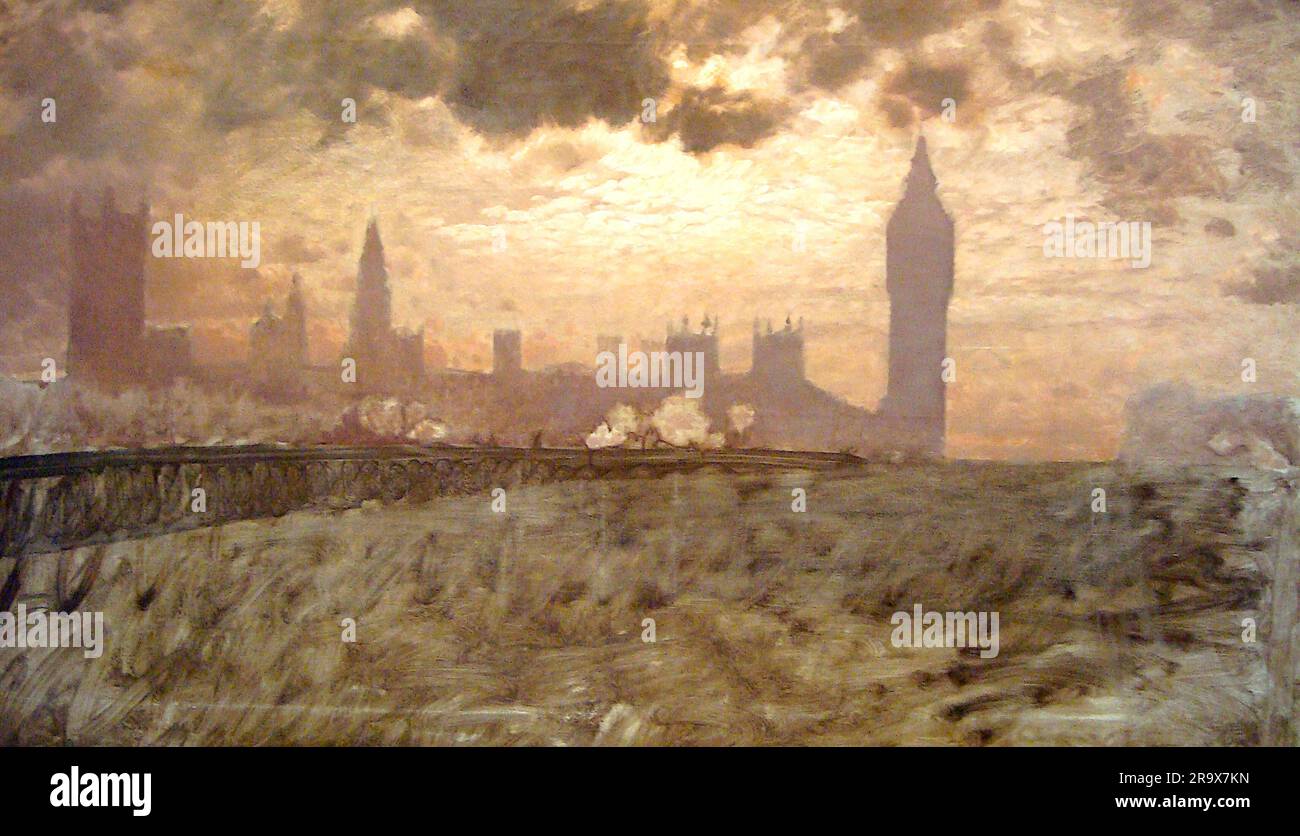 Giuseppe de Nittis - Westminster Bridge - 1878 - Houses of Parliament ...