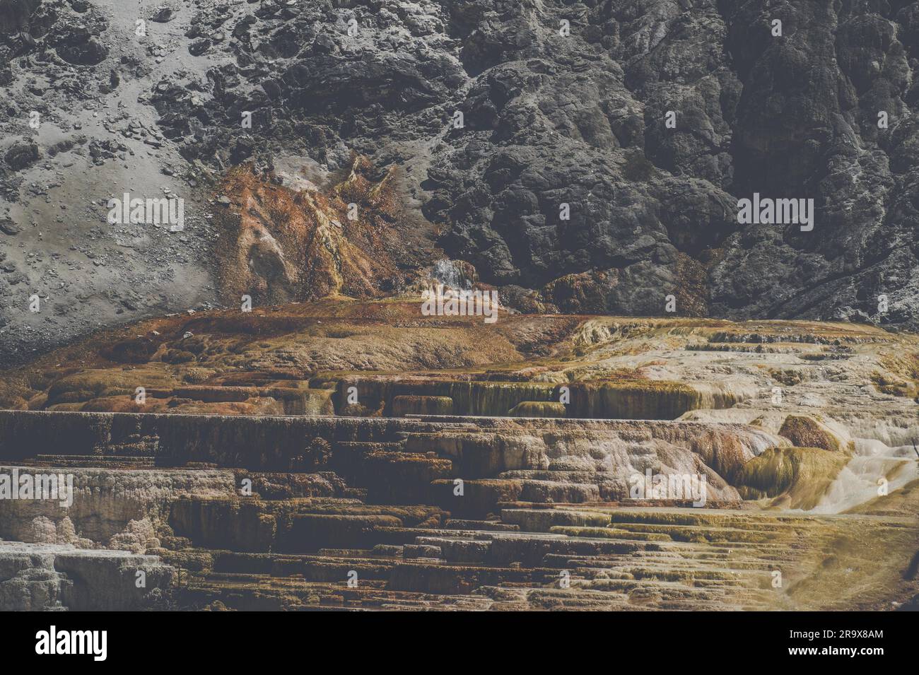 Volcanic surface with rocks and structure Stock Photo - Alamy
