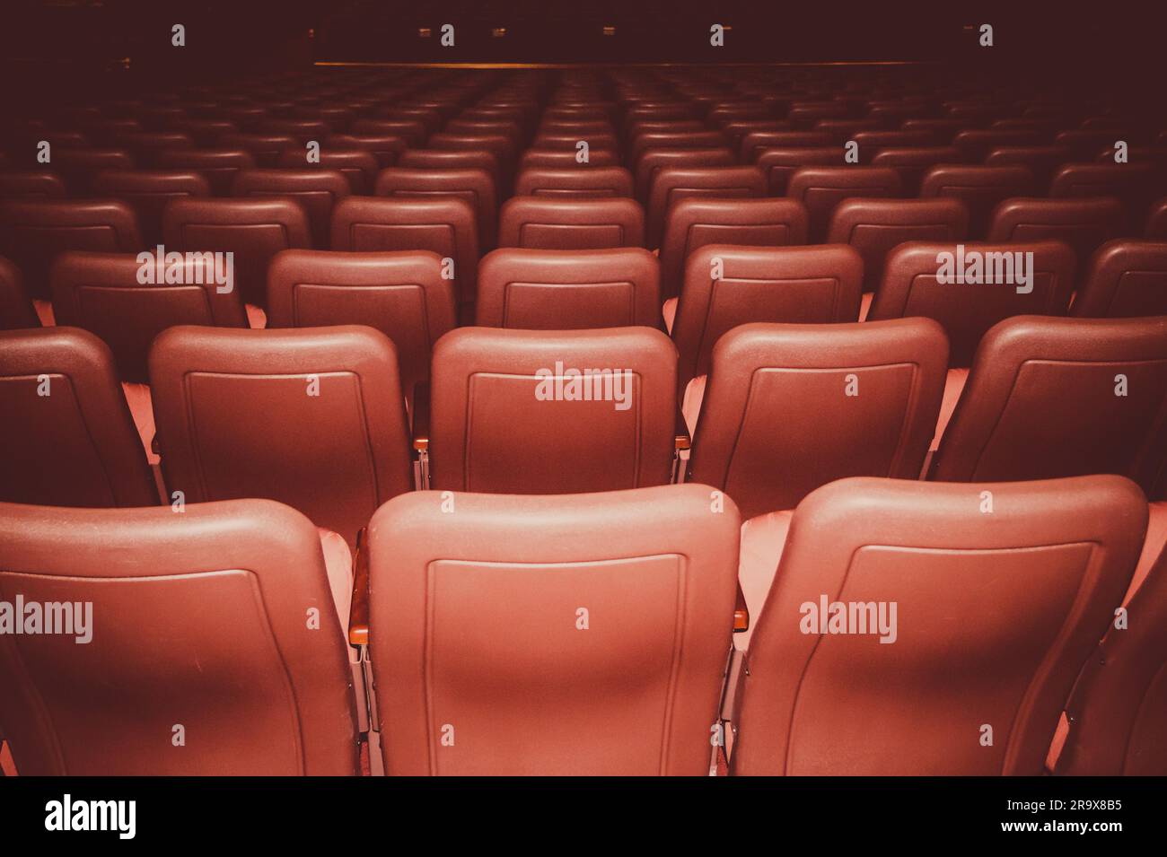 Dark Empty Movie Theater