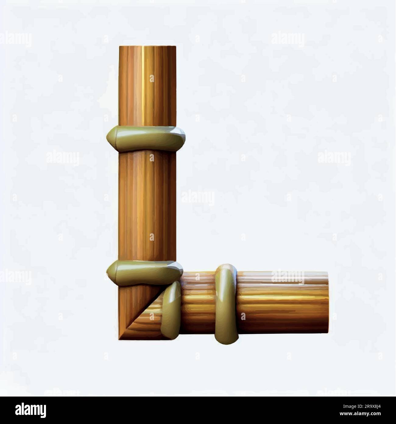 Letter l in bamboo hi-res stock photography and images - Alamy