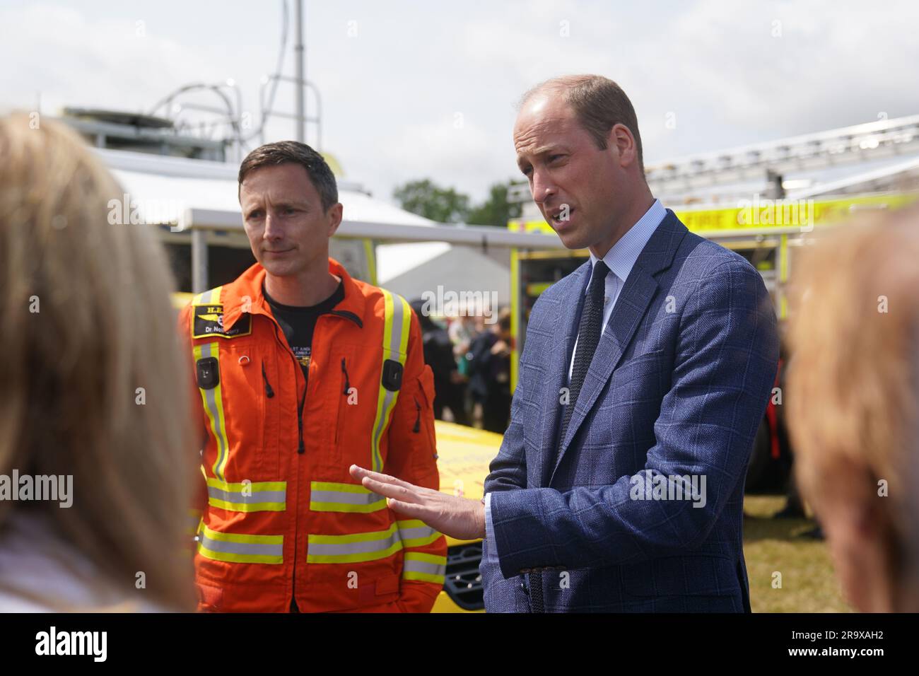 The Prince of Wales meets air ambulance doctor Dr Neil Berry who he ...