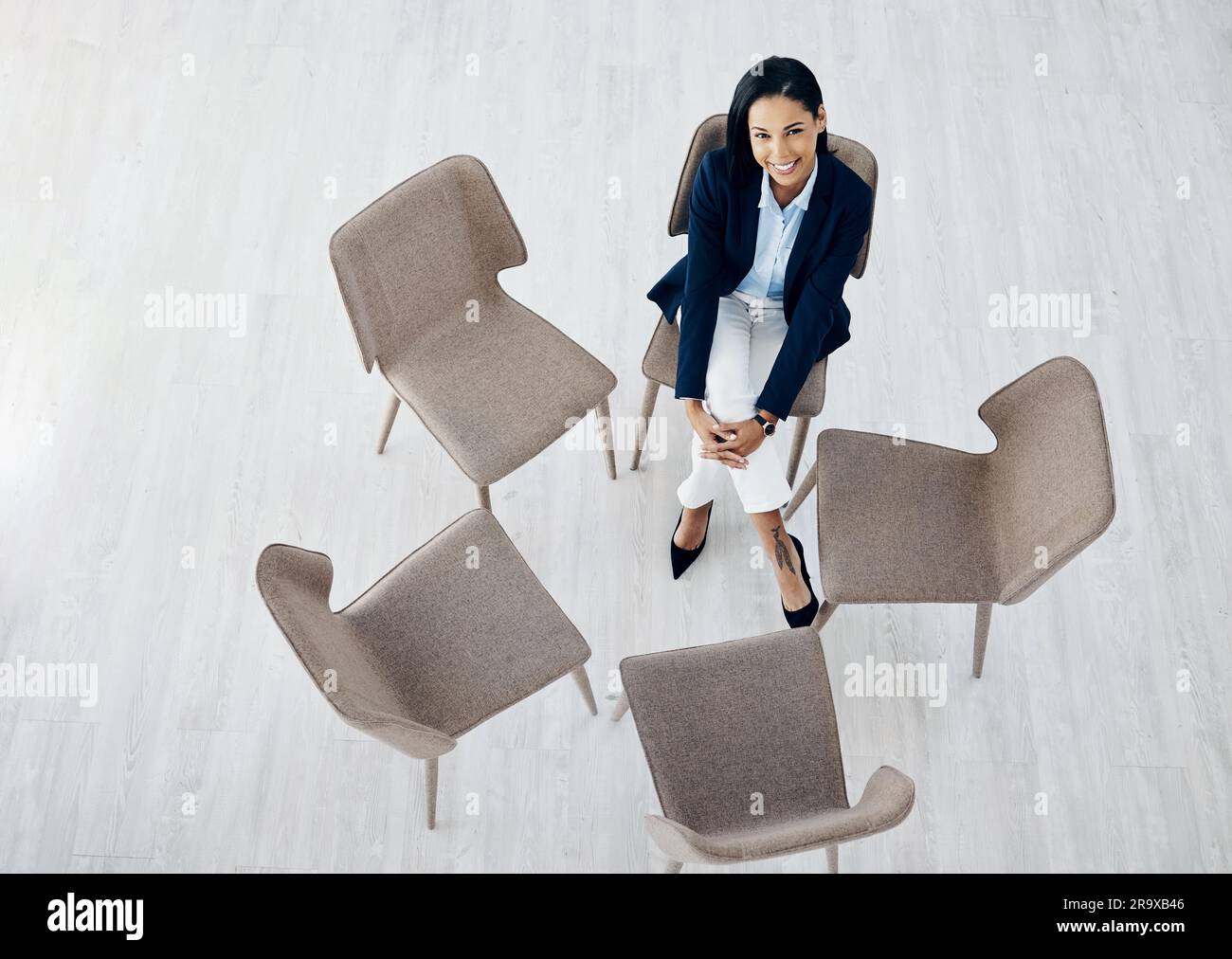 Girl Waiting On Chair