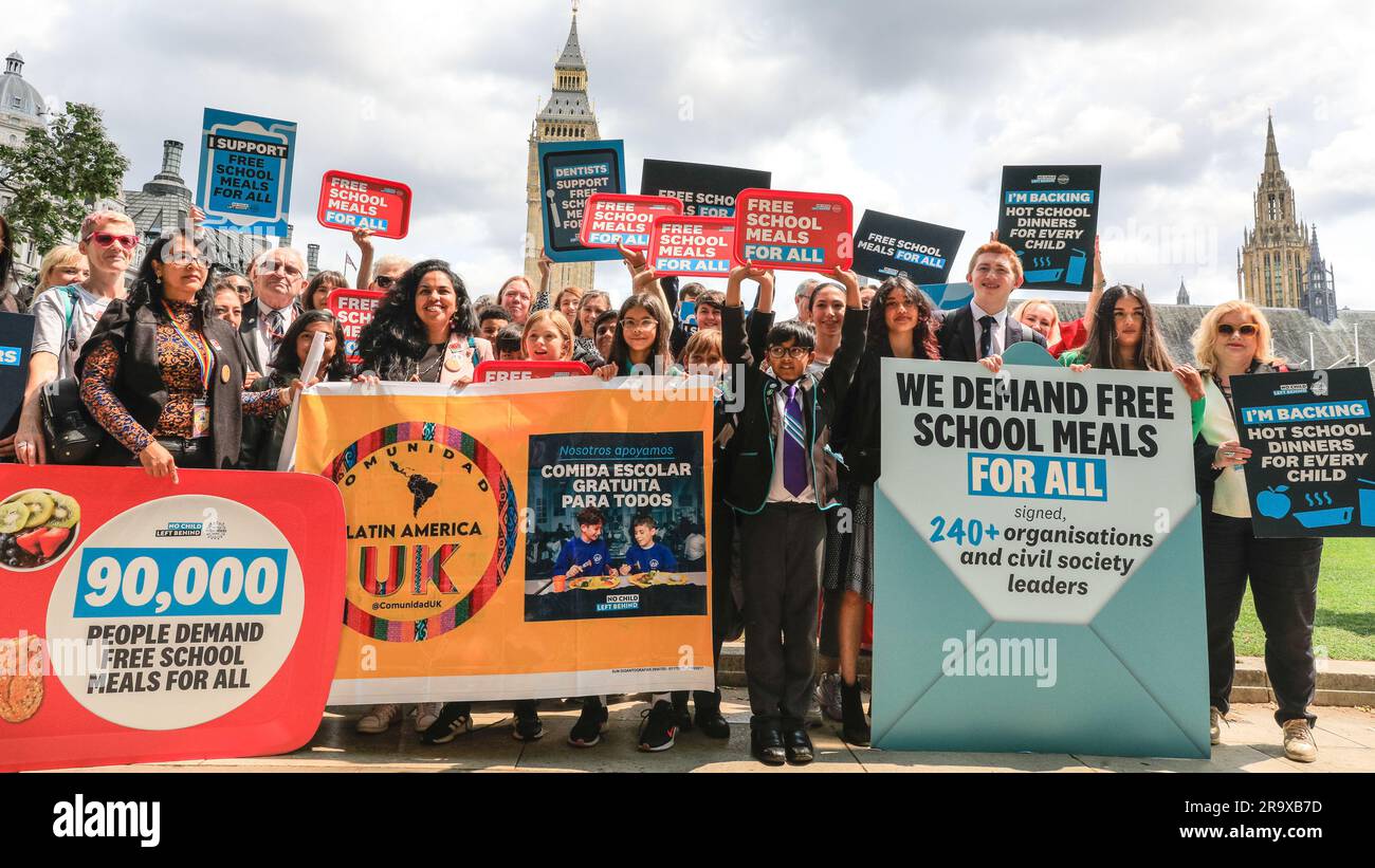 Children march past hi-res stock photography and images - Alamy