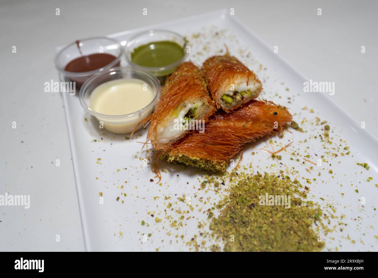 Arabic traditional dessert - a tray with a variety of sweets - creative ...