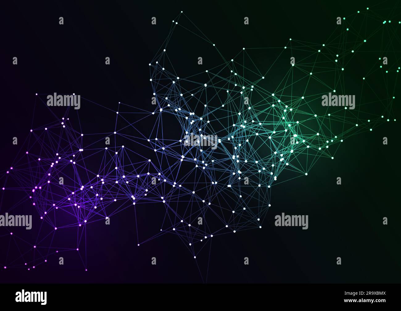 abstract techno background with a network communications design Stock ...