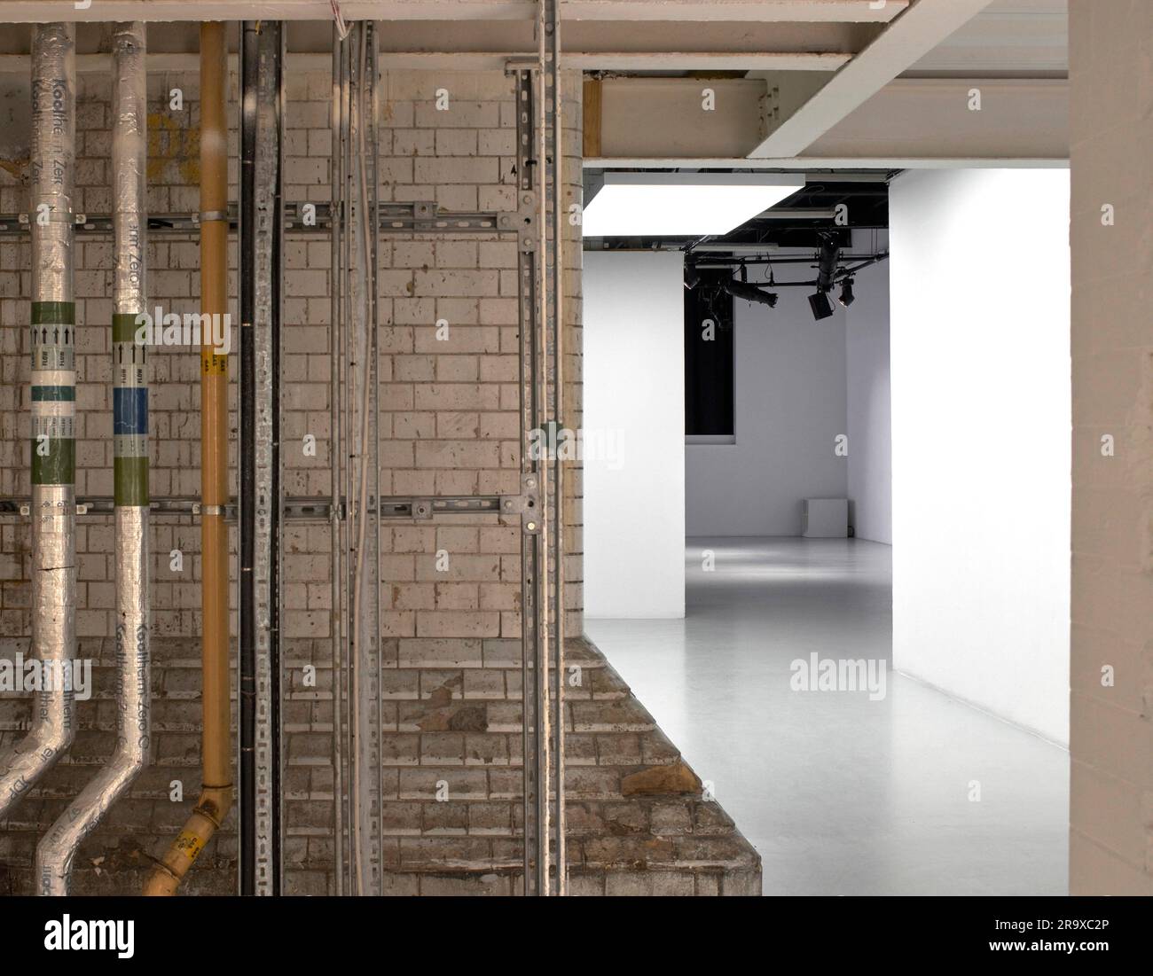 Corridor between studios. Victoria House Basement, London, United ...