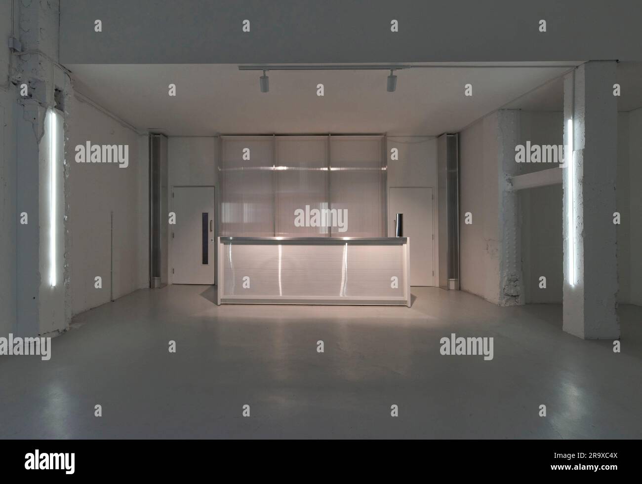 Reception desk. Victoria House Basement, London, United Kingdom ...