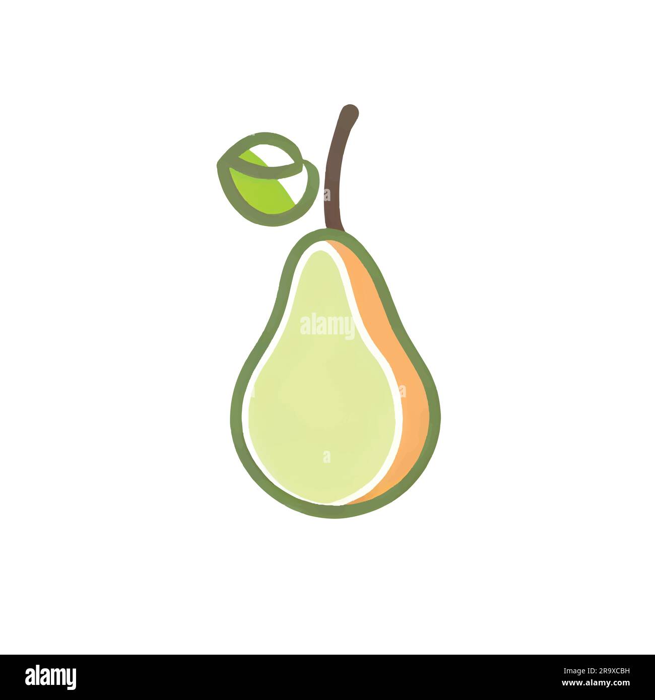 pear logo illustration on a white background Stock Vector Image & Art ...