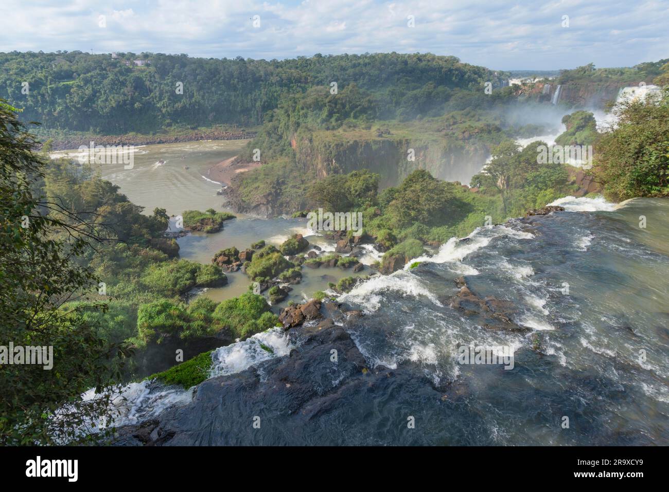 View of the waterfalls from above, Upper Circuit, Upper Path, Cataratas ...