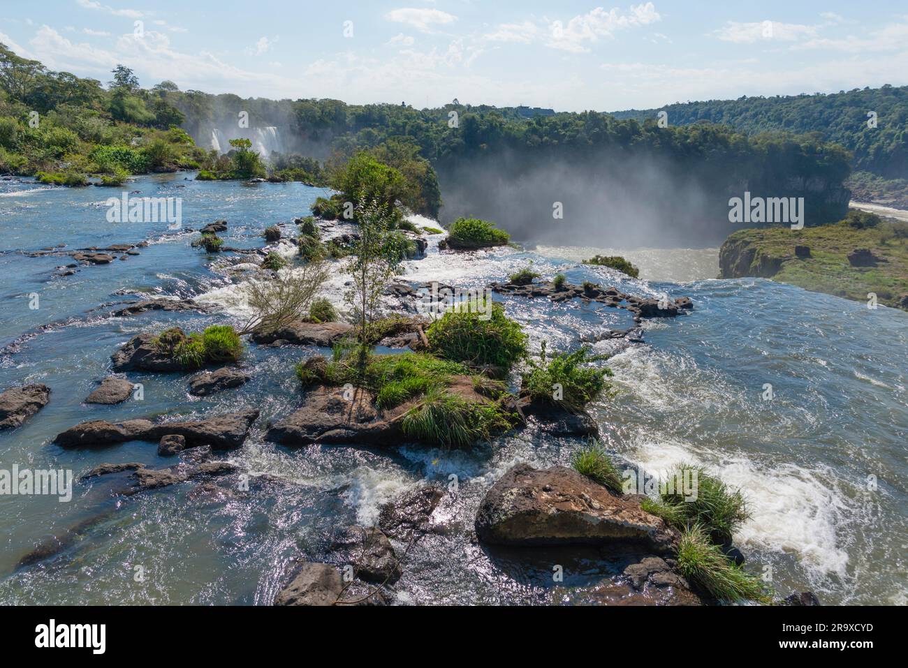 Upper Circuit, Upper Way, Cataratas del Iguazu, Iguazu Falls, Rapids ...