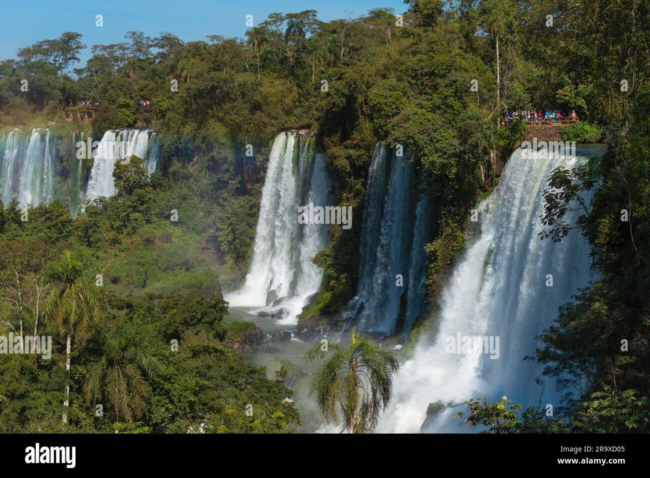 Upper Circuit, Upper Way, Tourists, Cataratas del Iguazu, Iguazu Falls ...