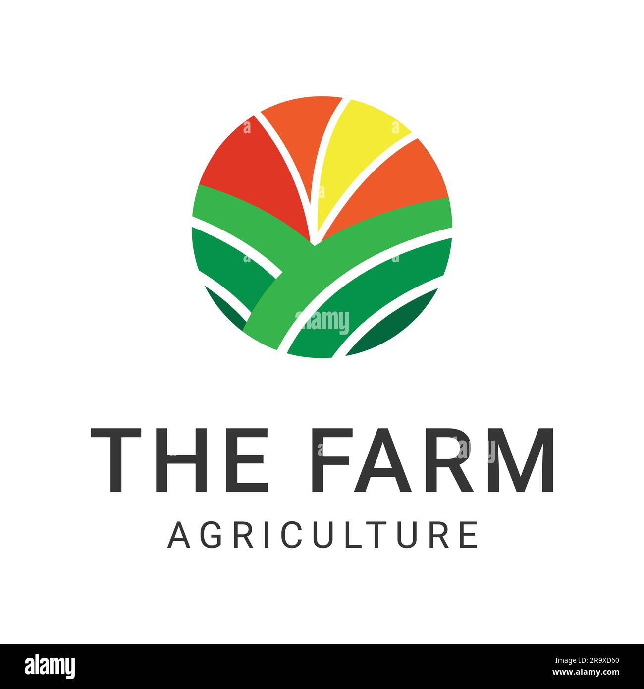 Green Farm Logo Design Farming Logotype Stock Vector Image & Art - Alamy