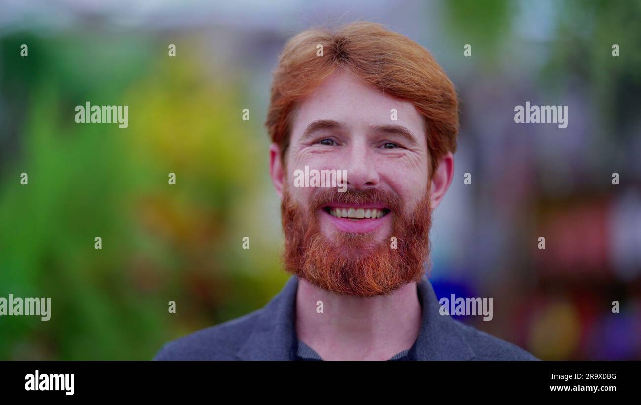 Authentic male portrait redhead man hi-res stock photography and images ...