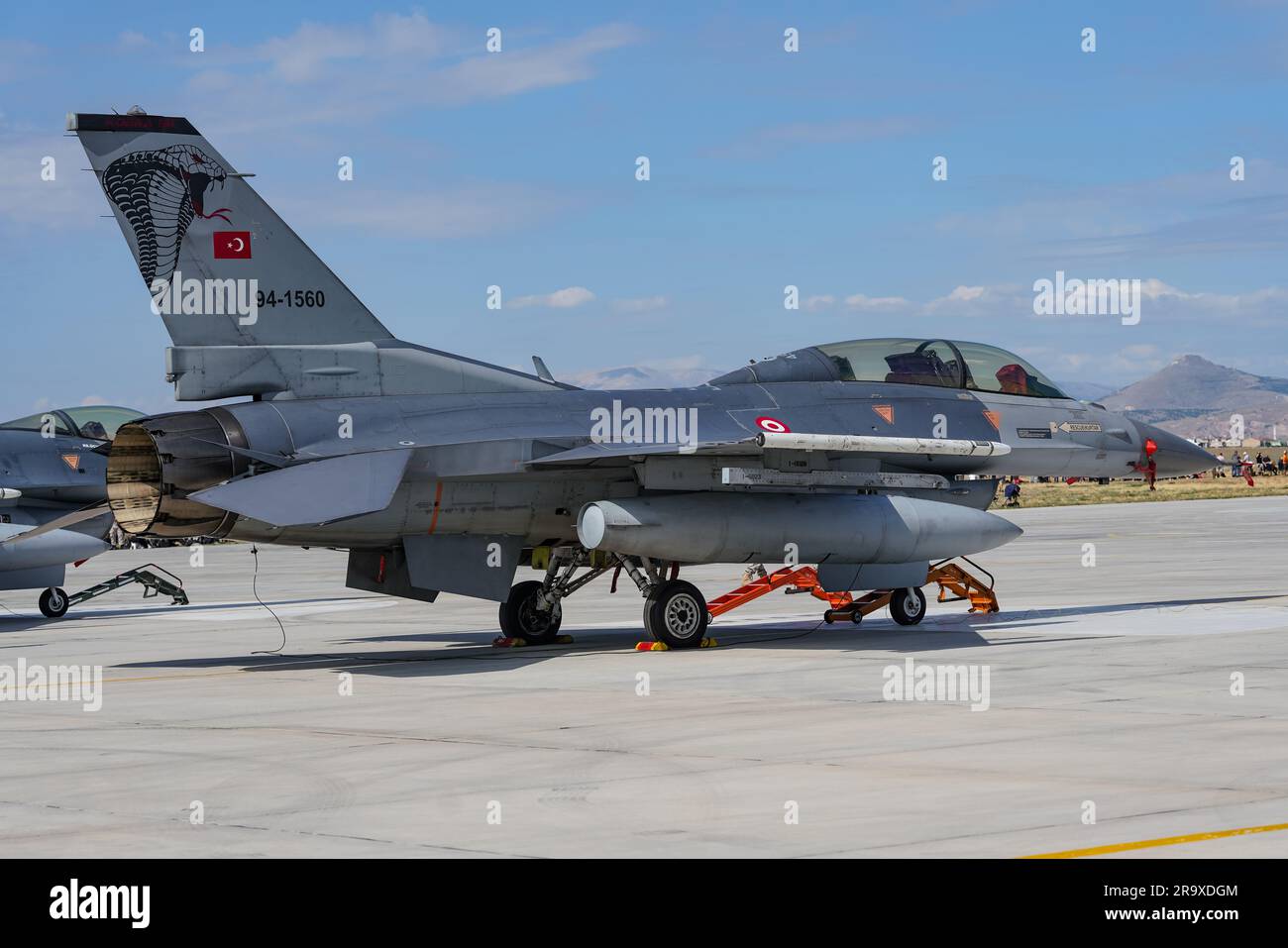 KONYA, TURKIYE - JUNE 30, 2022: Turkish Air Force Lockheed Martin F-16D ...
