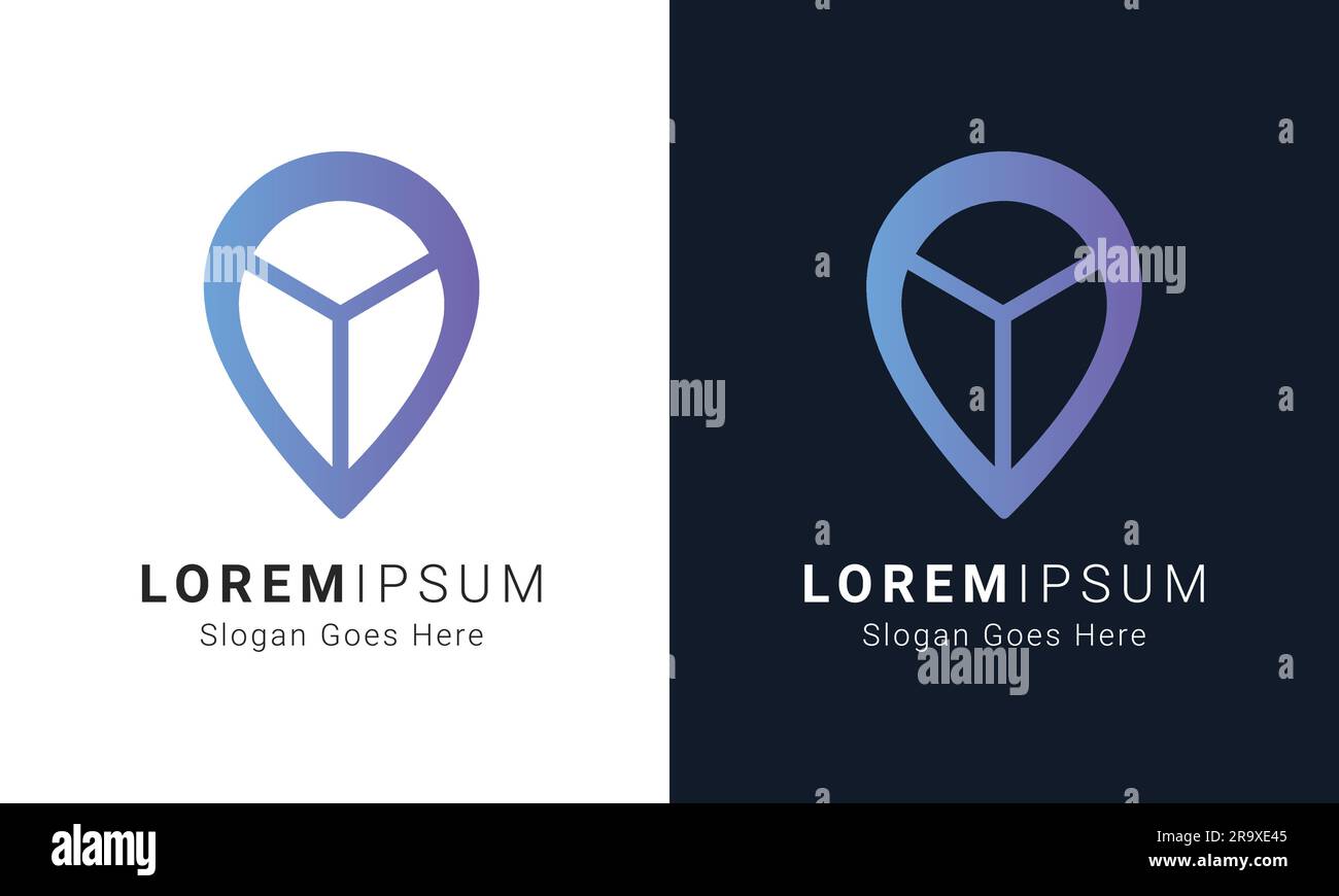 Pin Delivery Location Logo Design Tracking Box parcel Location Logotype ...