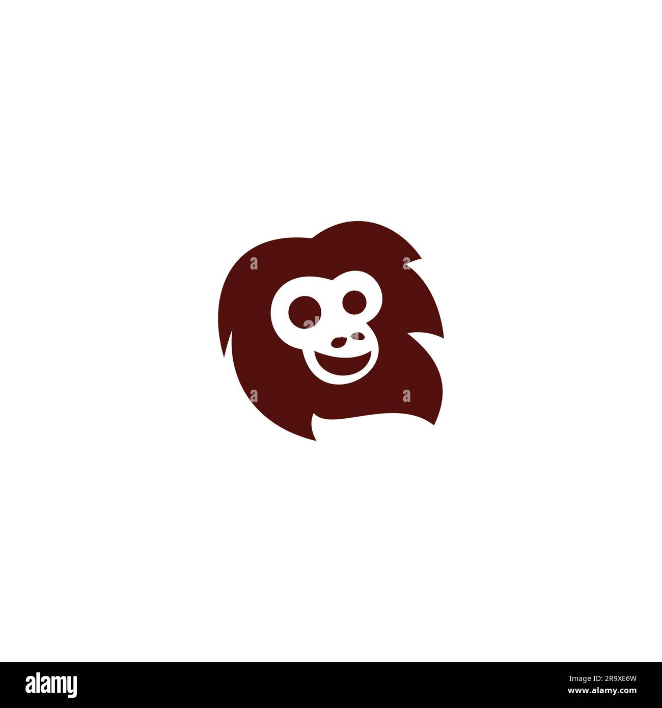 Monkey Kids Logo Simple. Monkey Head Logo Stock Vector Image & Art - Alamy