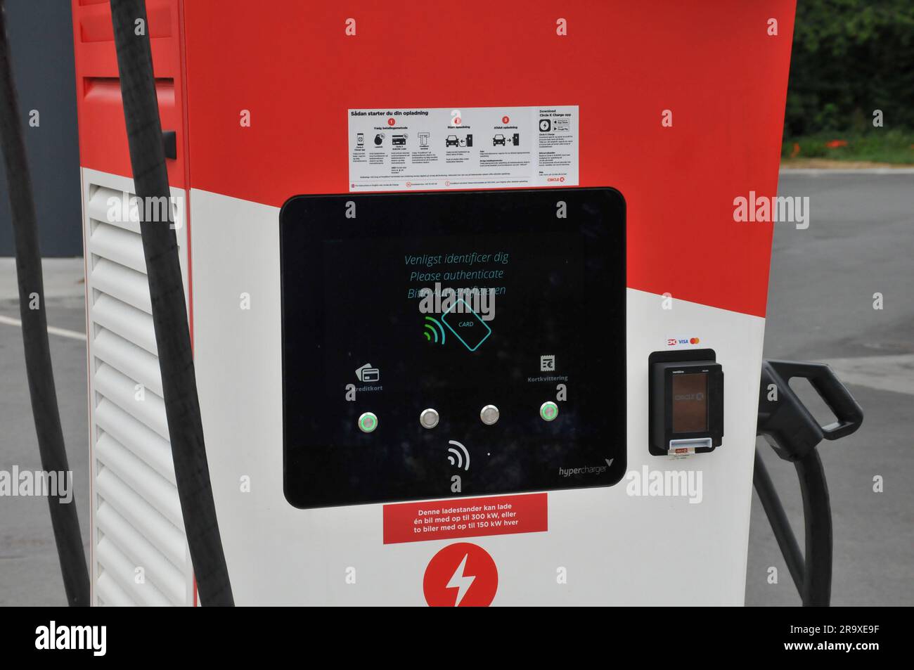 29 June 2023/Circle K gas station and Hyper charger in Herlev in danish ...