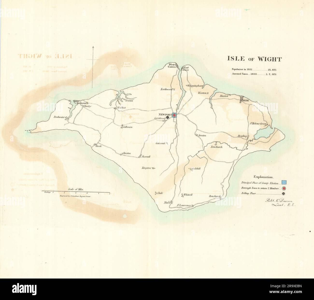 Map of newport isle of wight hi-res stock photography and images - Alamy