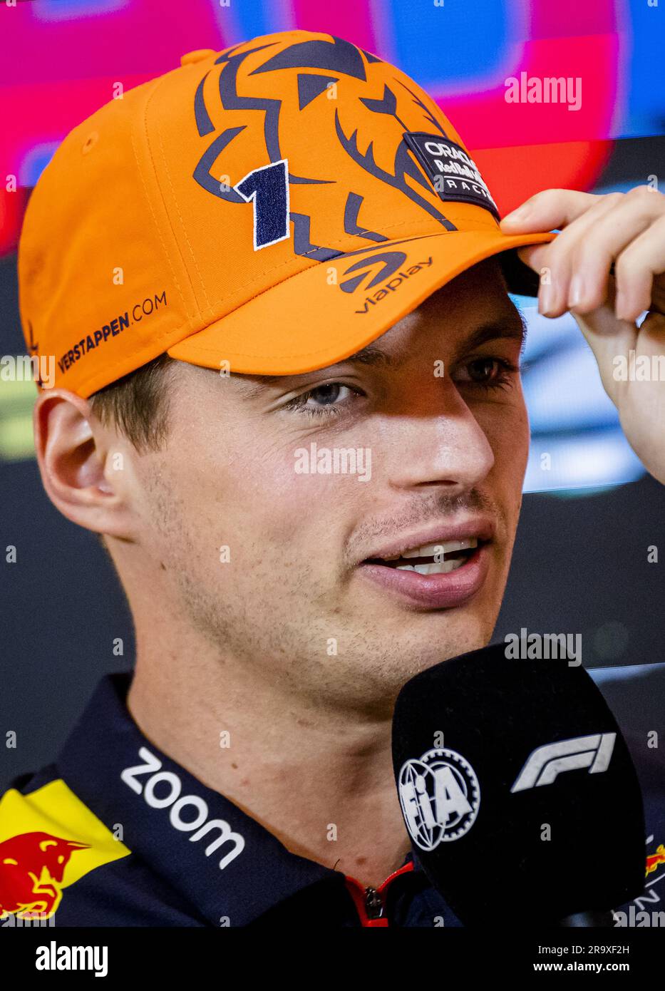 SPIELBERG - Max Verstappen (Red Bull Racing) during the media day press ...