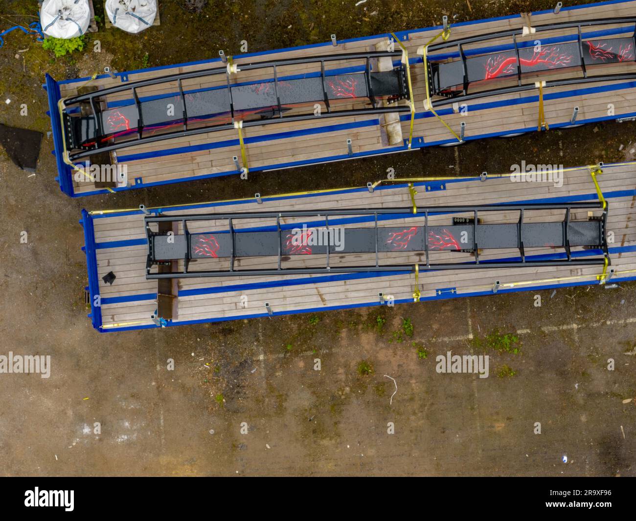 Aerial Images of The Old Removed Nemesis Track and the Brand New and ...