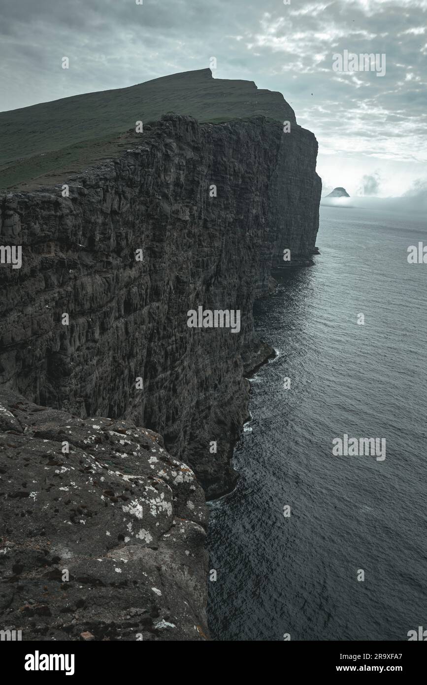 This stunning image captures the majestic cliffs of Faroe Islands Stock ...