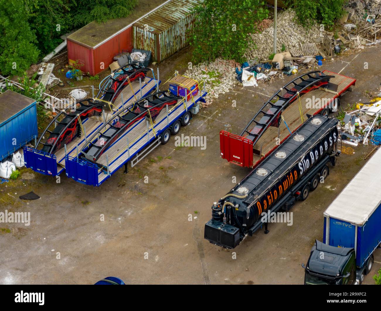 Aerial Images of The Old Removed Nemesis Track and the Brand New and ...