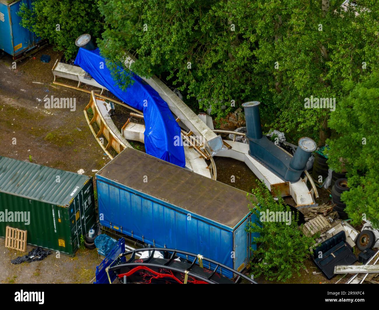 Aerial Images of The Old Removed Nemesis Track and the Brand New and ...