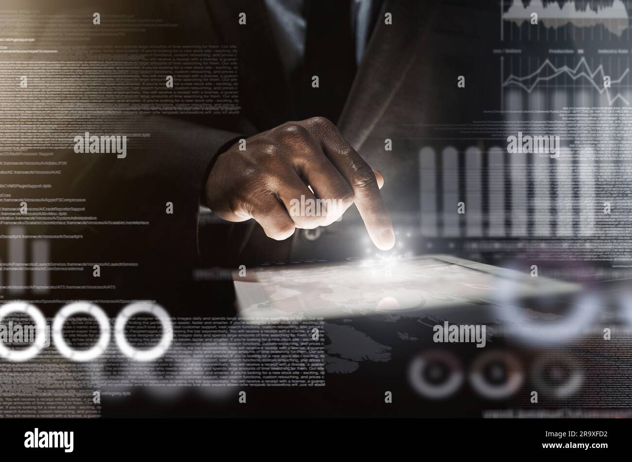 Digital graphs overlay hi-res stock photography and images - Alamy