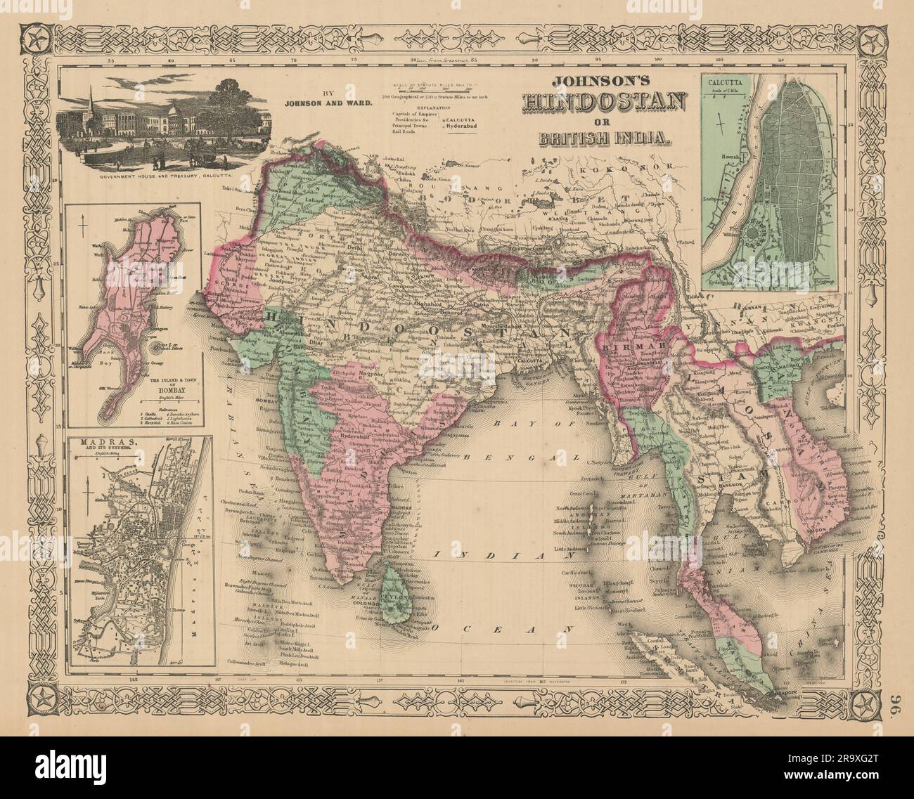 Bombay map map island bombay hi-res stock photography and images - Alamy