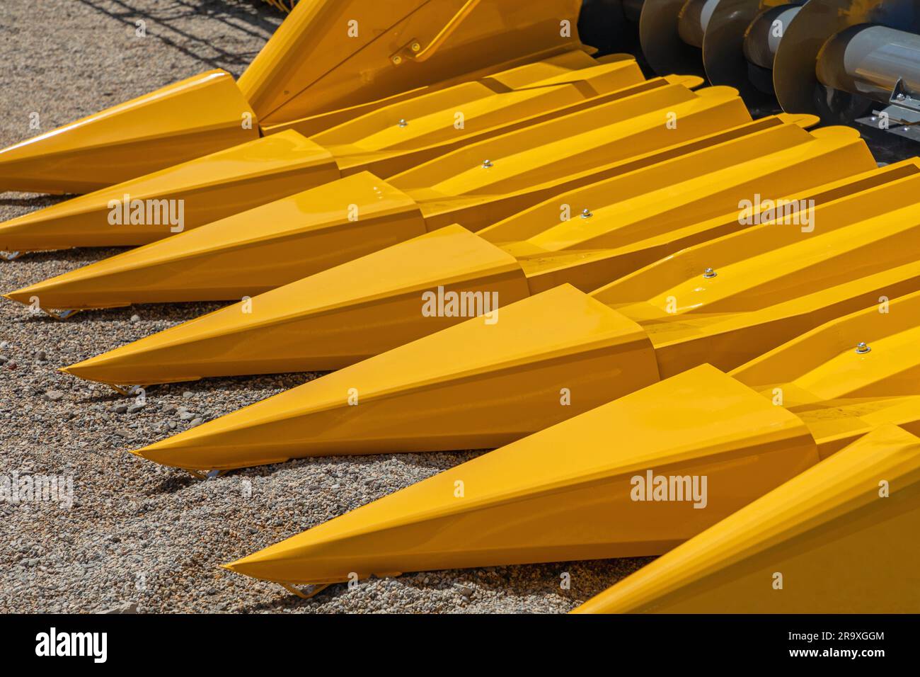 Yellow Maize Corn Head Attachment at Combine Harvester Farm Equipment ...