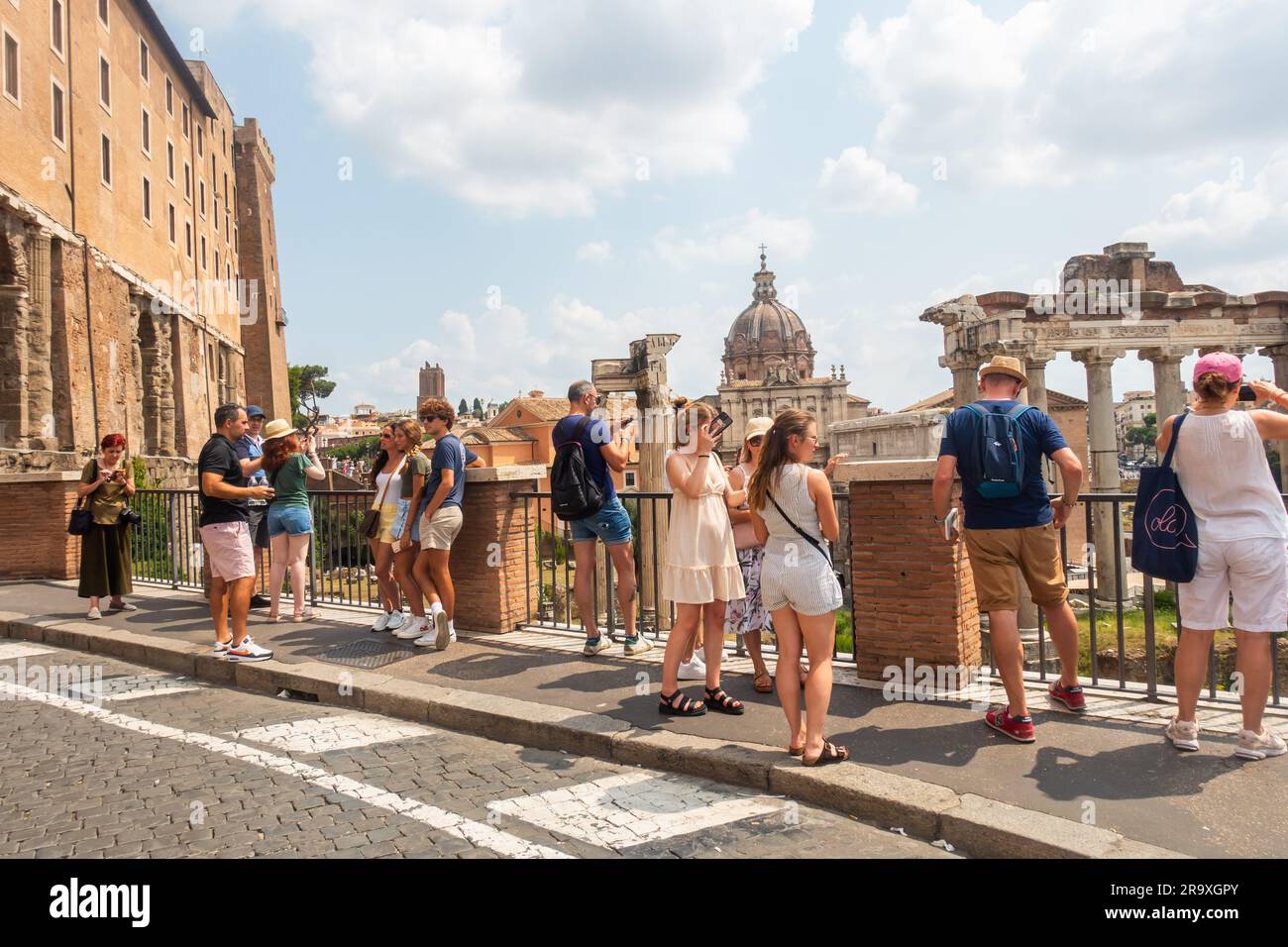 Rome Tourists Italy Summer 2023 Stock Photo - Alamy