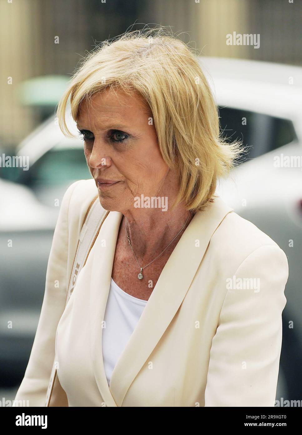 RTE Commercial Director Geraldine O'Leary arriving at Leinster House ...