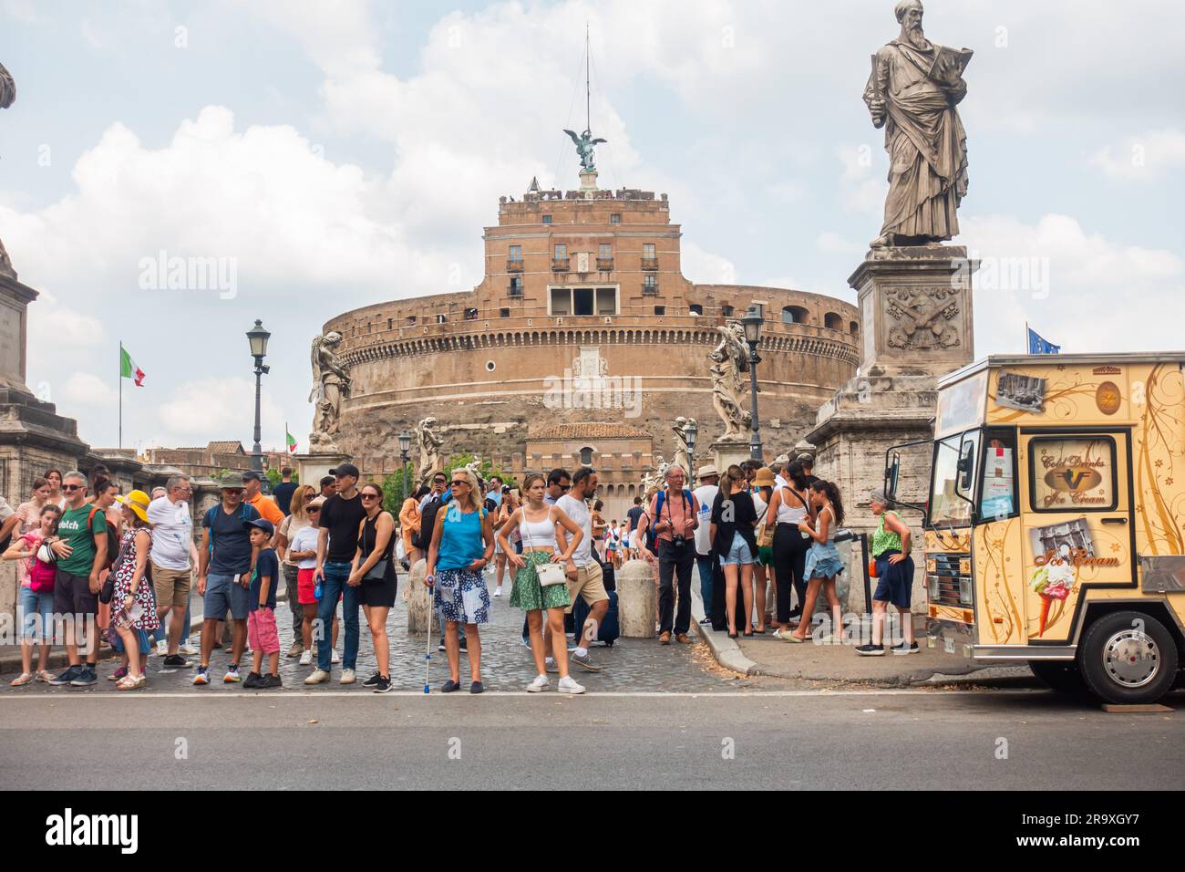 Rome Tourists Italy Summer 2023 Stock Photo - Alamy