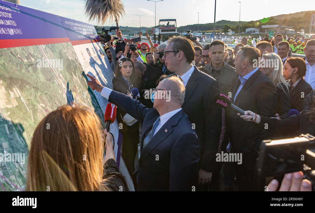 Belgrade, Serbia. 28th June, 2023. Serbia's President Aleksandar Vucic ...