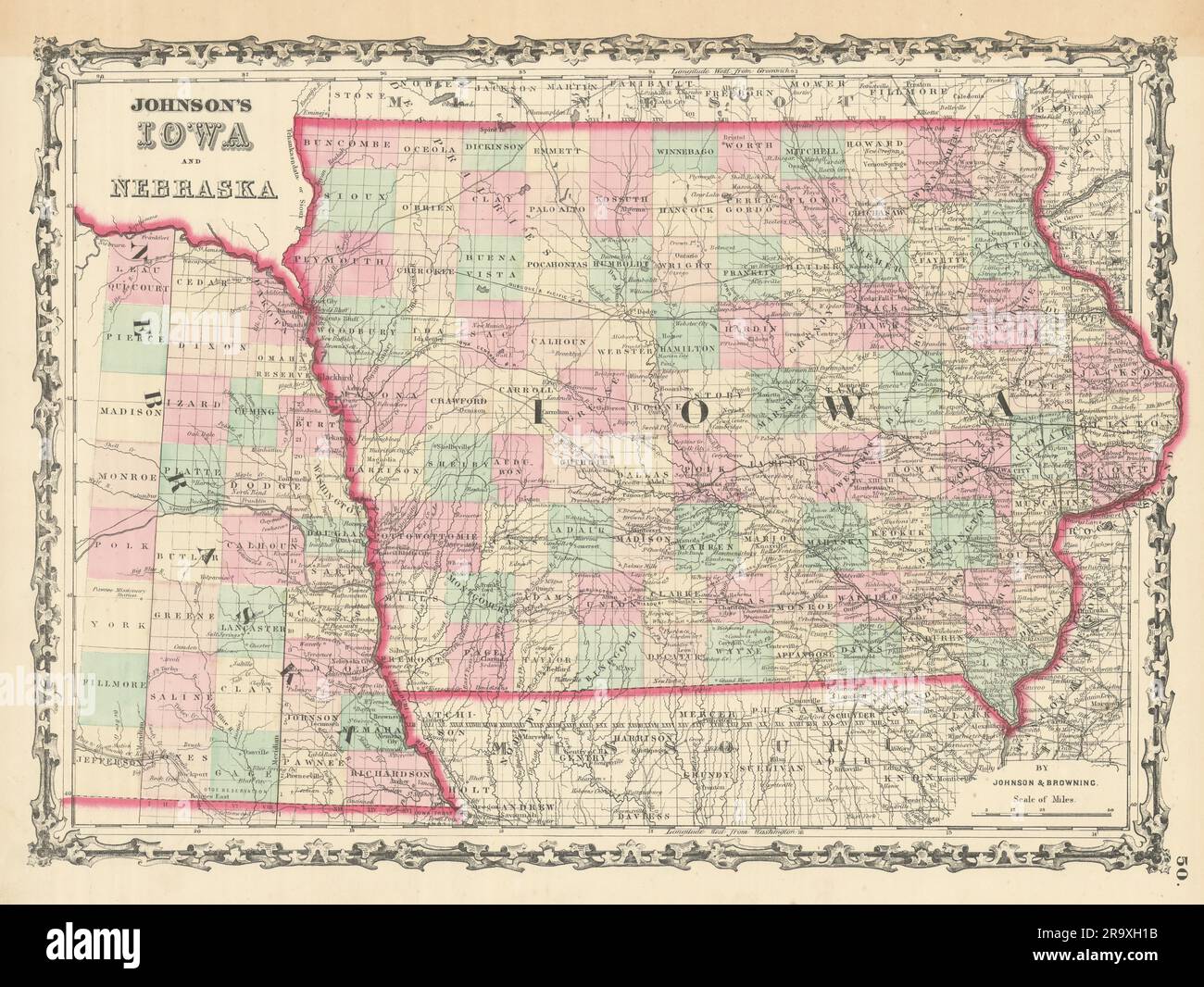 Us state nebraska map hi-res stock photography and images - Alamy