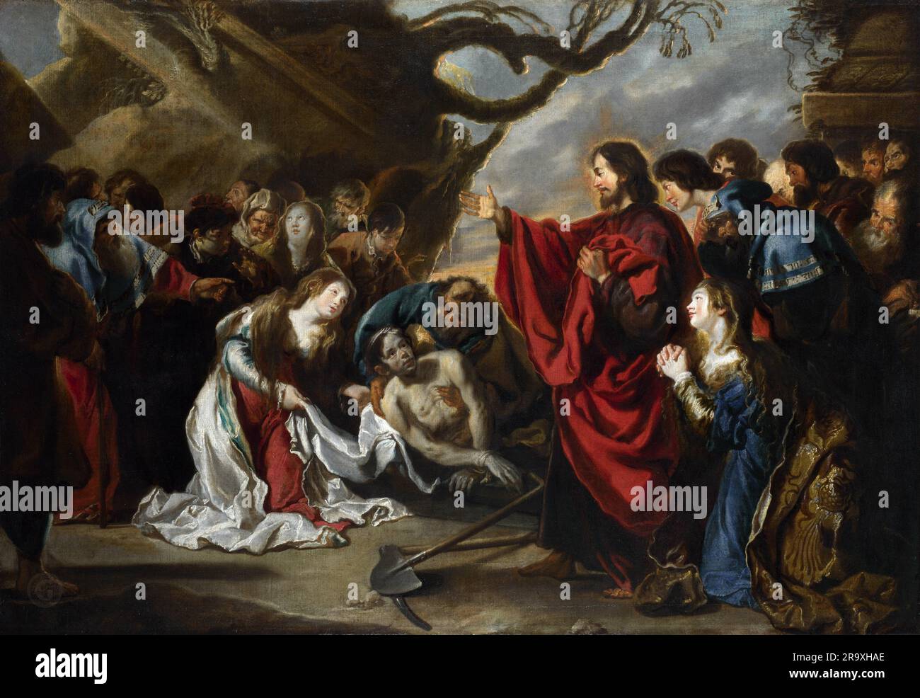 Simon de Vos - The Raising of Lazarus Stock Photo - Alamy