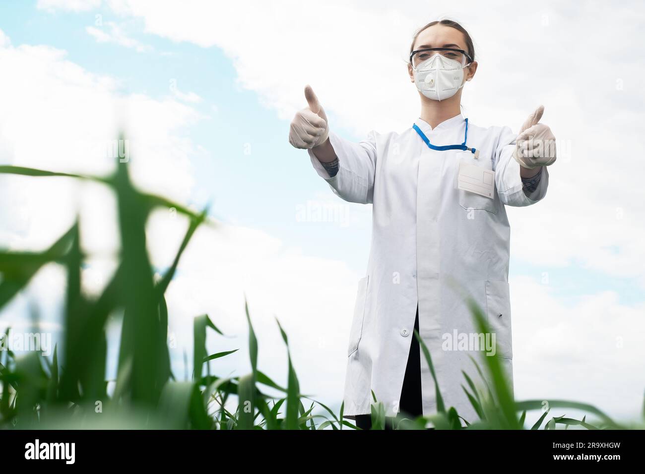 Geneticists, biologists and scientists study the genetic structure of ...