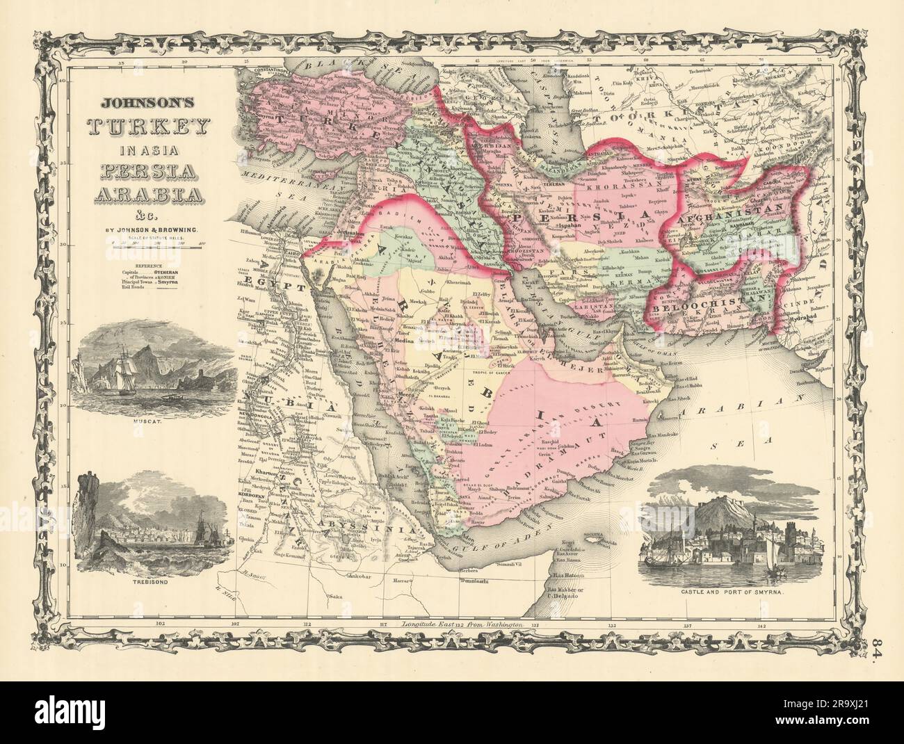 Old persia and arabia map hi-res stock photography and images - Alamy