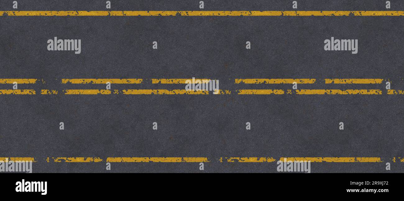 Road with white double line Stock Photo - Alamy