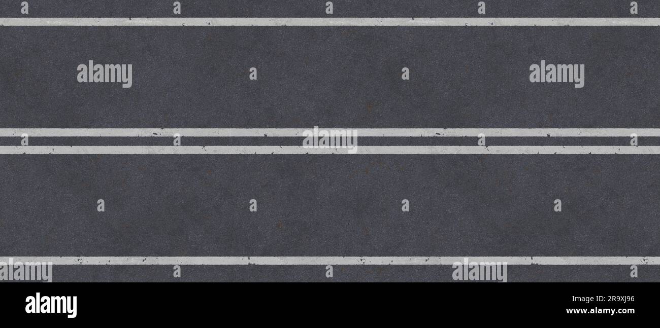 Double white line hi-res stock photography and images - Alamy