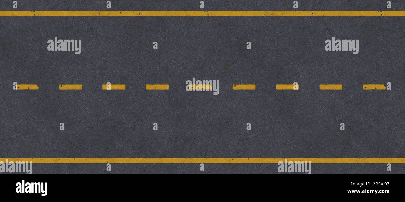 Yellow highway stripes hi-res stock photography and images - Alamy