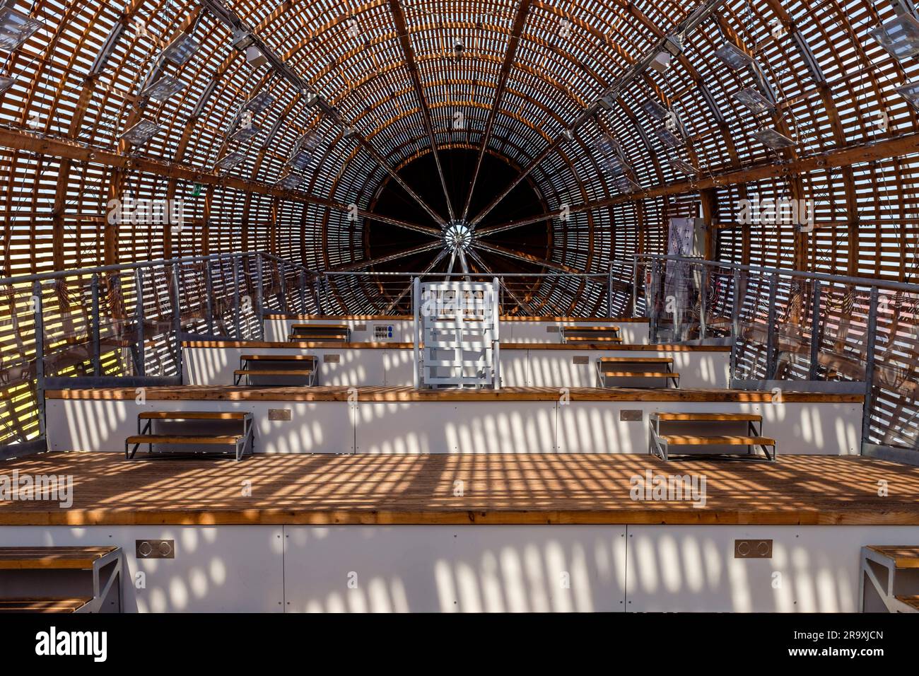 Dox centre of contemporary art Prague, wooden airship Stock Photo - Alamy